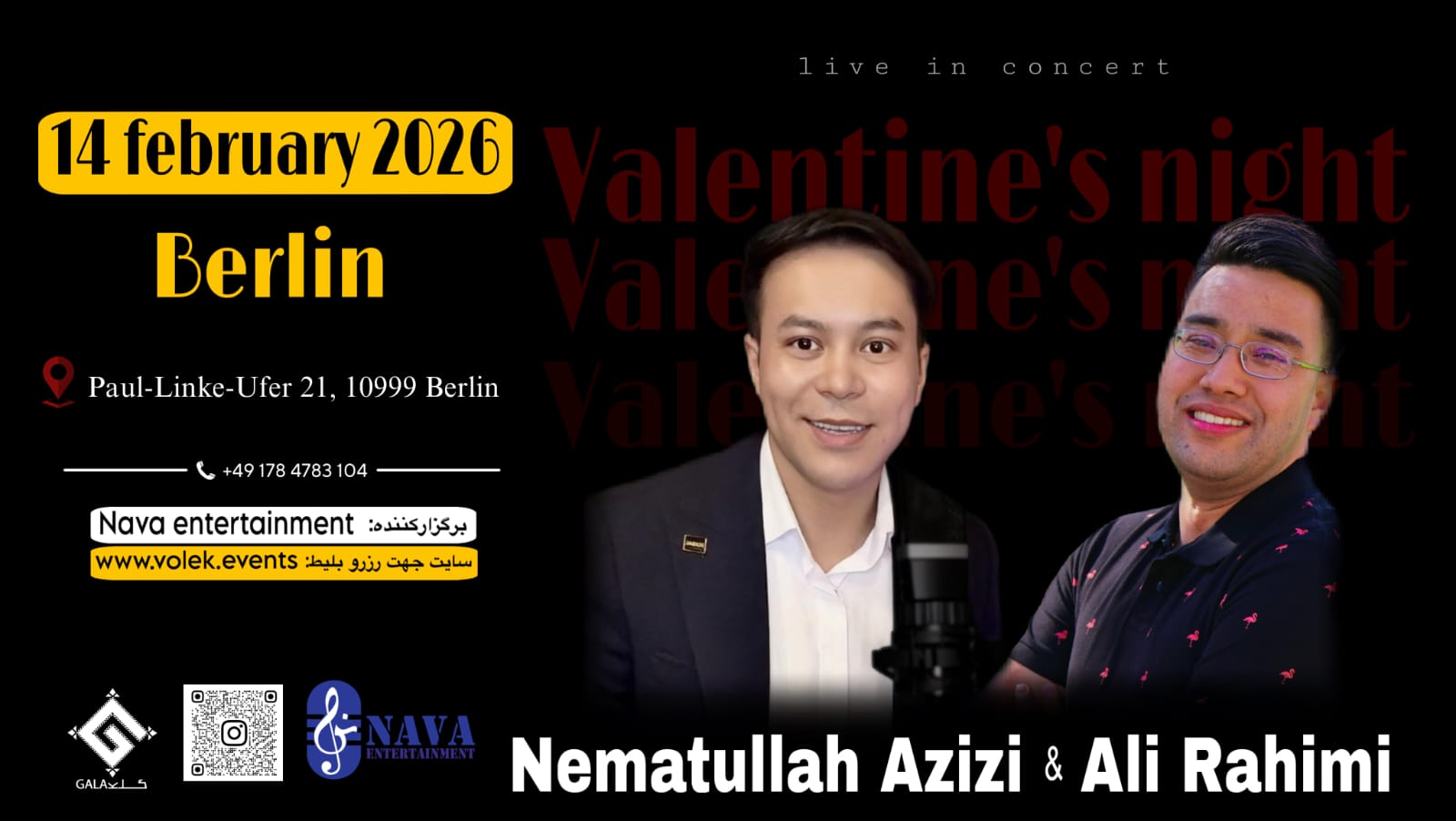 Valentine’s Night Concert in Berlin – VOLEK